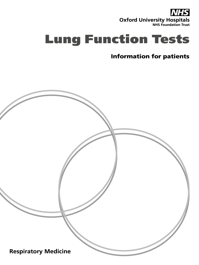 Fillable Online Lung Function Tests - Oxford University Hospitals Fax ...