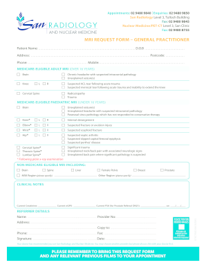 Fillable Online medical imaging request - Sydney Adventist Hospital Fax ...