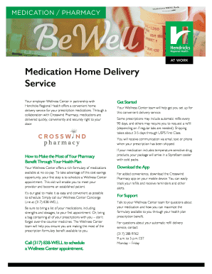 Fillable Online YOUR NEW MEDICATION HOME DELIVERY SERVICE - DePauw ...