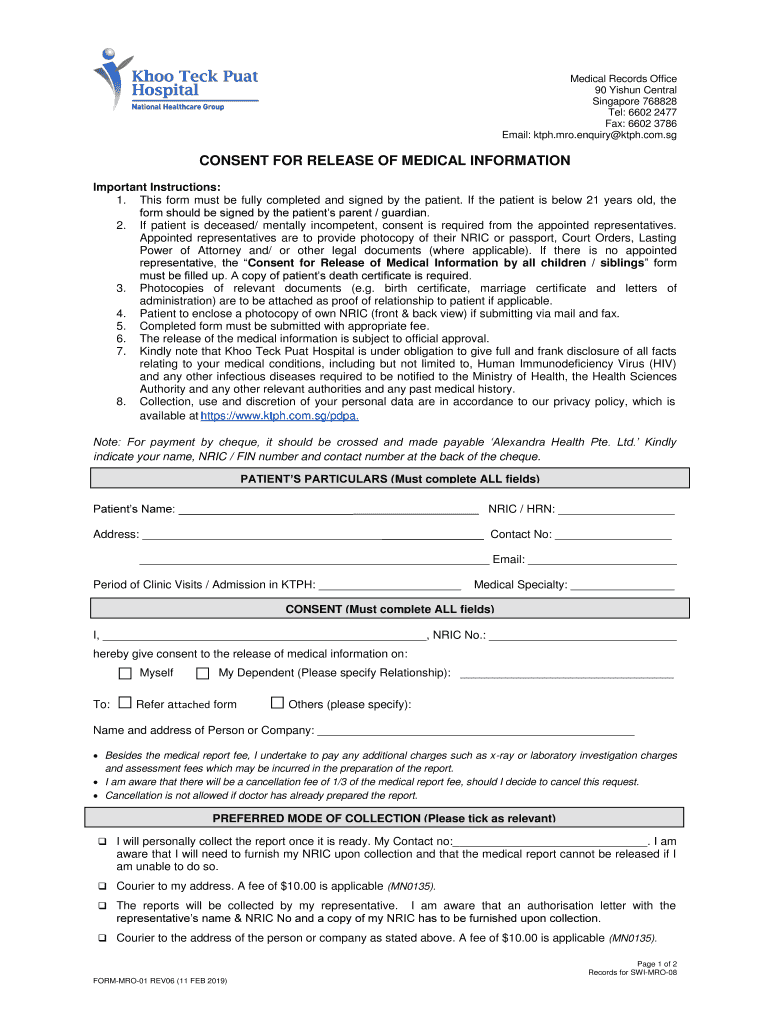 Fillable Online 21 Printable simple medical records release form ...