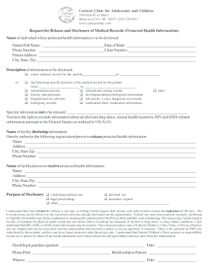 Fillable Online PHI Form. PHI Form Fax Email Print - pdfFiller