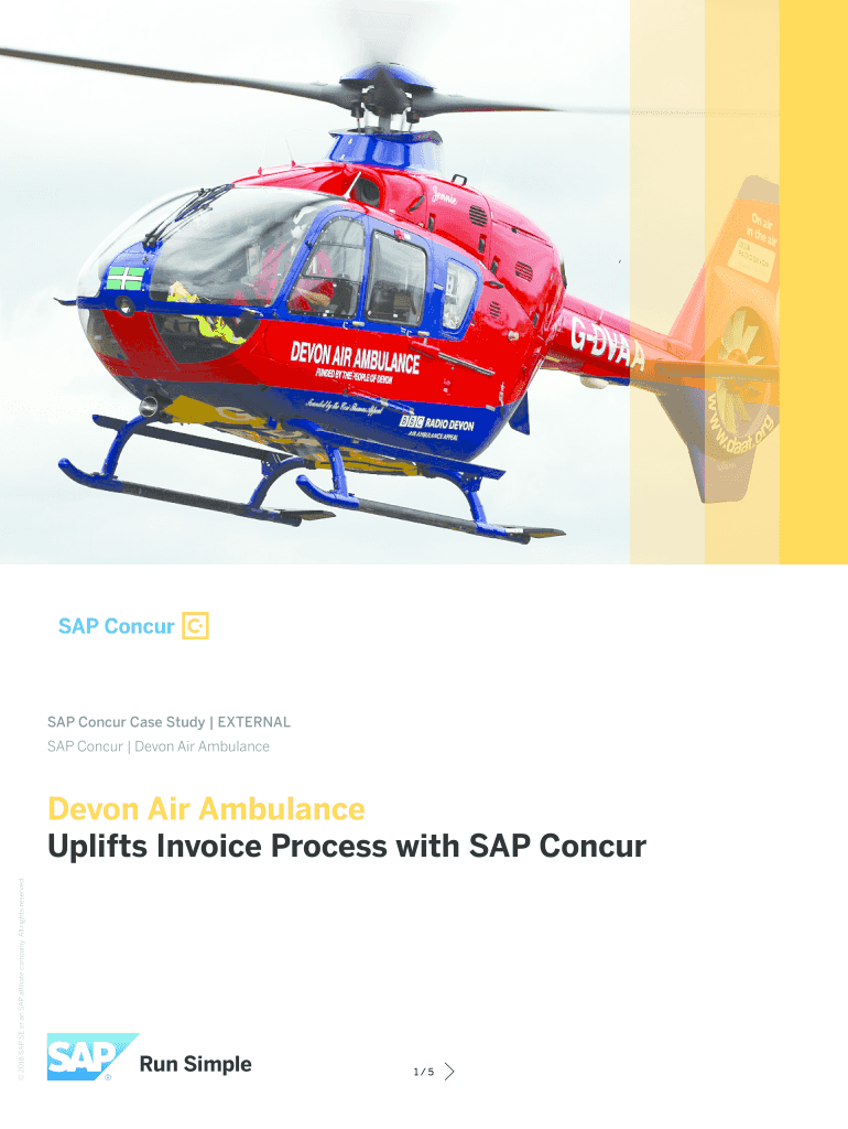 Fillable Online Devon Air Ambulance Uplifts Invoice Process with SAP ...