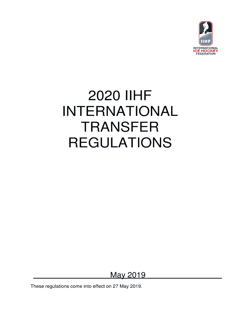 Fillable Online Rules and Regulations - IIHF Fax Email Print - pdfFiller