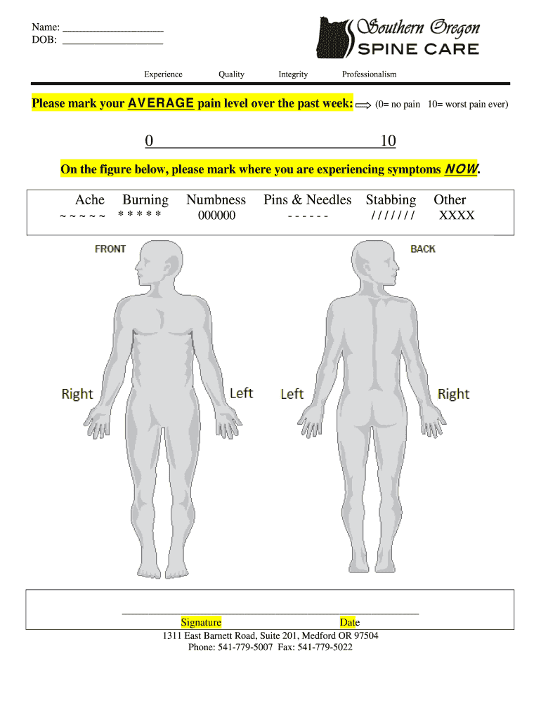 Fillable Online Pain Scales: From Faces to Numbers and Everywhere In ...