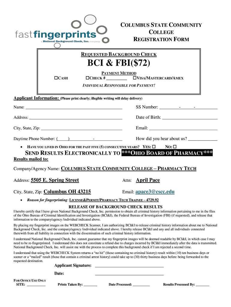 Fillable Online REQUESTED BACKGROUND CHECK Fax Email Print - pdfFiller