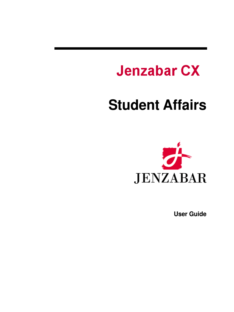 Fillable Online Jenzabar One Higher Ed Software Platform - Jenzabar Fax ...
