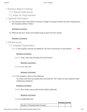 Fillable Online 1. Previous Report Findings 1.1. Criterion Deficienc ...