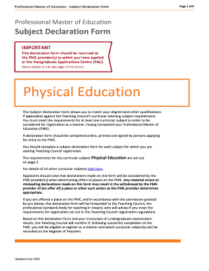 Fillable Online How do I fill out the declaration form from the ...