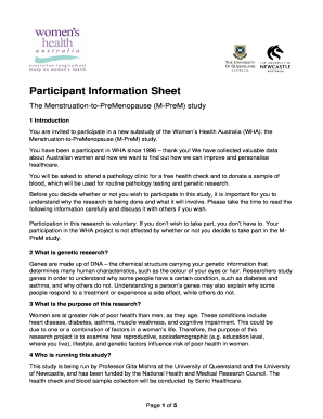 Fillable Online Participant Information Sheet and Consent Form ... - anzctr Fax Email Print ...