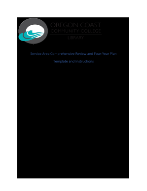 Fillable Online Comprehensive Program Review Template Administrative ...