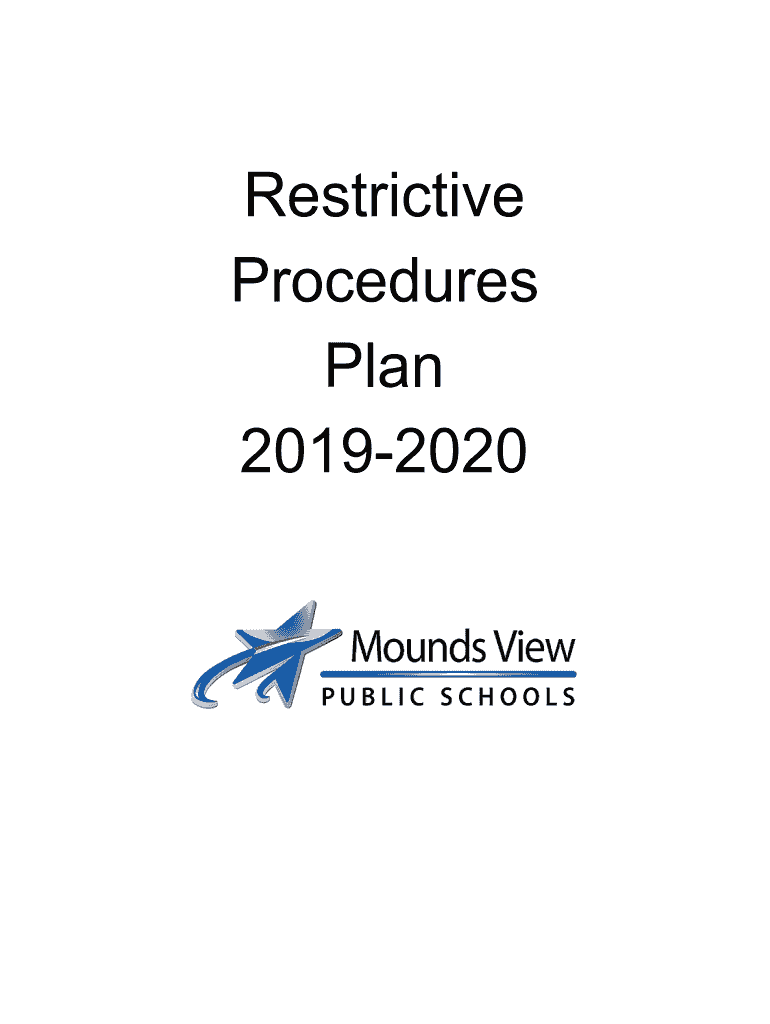 Fillable Online Restrictive Procedures Plan - SouthWest Metro ...