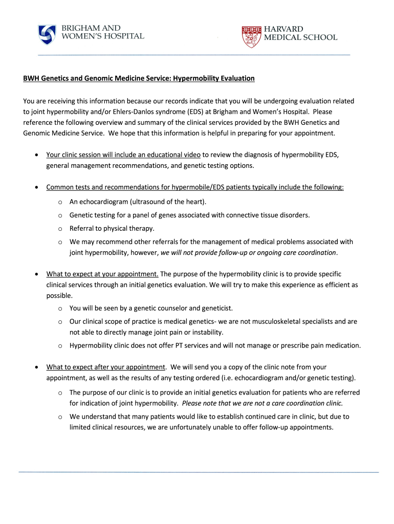 Fillable Online Hypermobility Clinic- Intake Questionnairev16.docx Fax ...