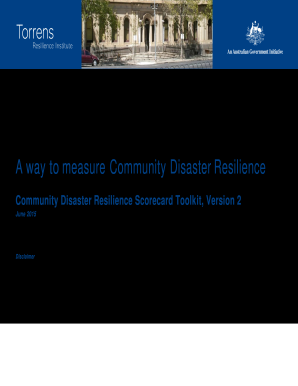 Fillable Online Developing a model and tool to measure community disaster ... Fax Email Print ...