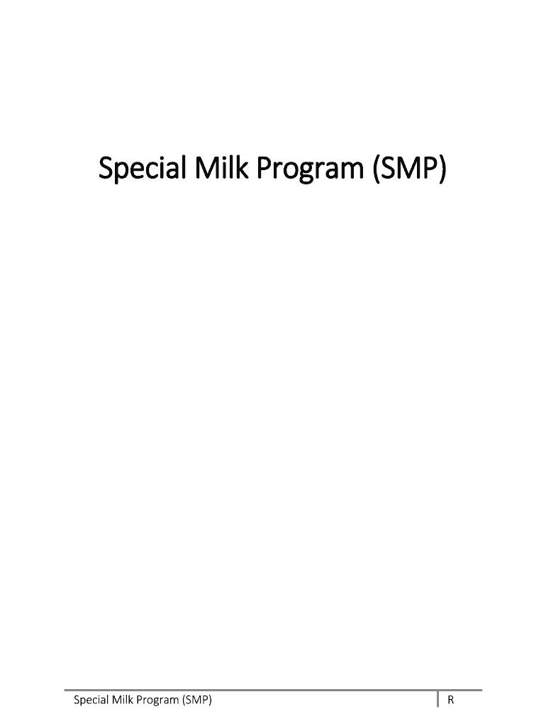 Fillable Online Special Milk Program (SMP) - Illinois State Board of ...