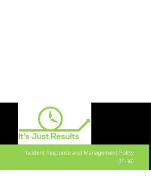 Fillable Online Security Incident Response Template Fax Email Print ...