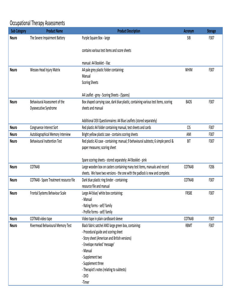 Fillable Online HFS Hand Function Sort Clear plastic box file - SHU ...