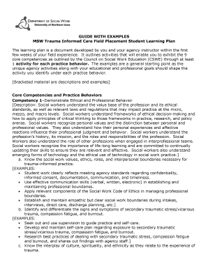 Fillable Online Student Learning Contract SAMPLE 1 STUDENT LEARNING ...