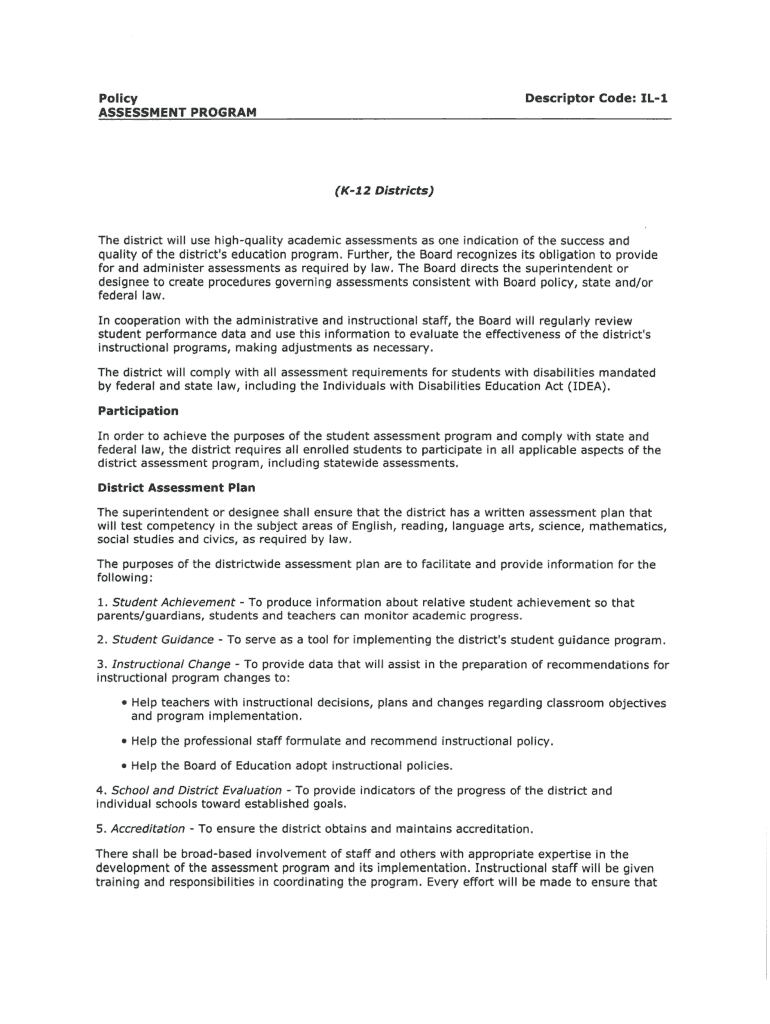 Fillable Online The Role of Districts in Developing High-Quality School ...