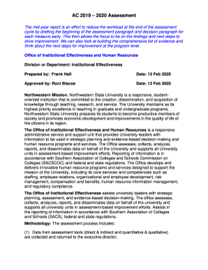 Fillable Online Department Goals Examples & SamplesExamples Fax Email ...