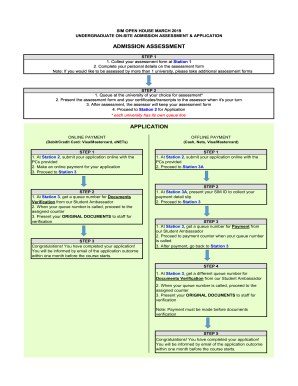 Fillable Online UNDERGRADUATE ON-SITE ADMISSION ASSESSMENT ...