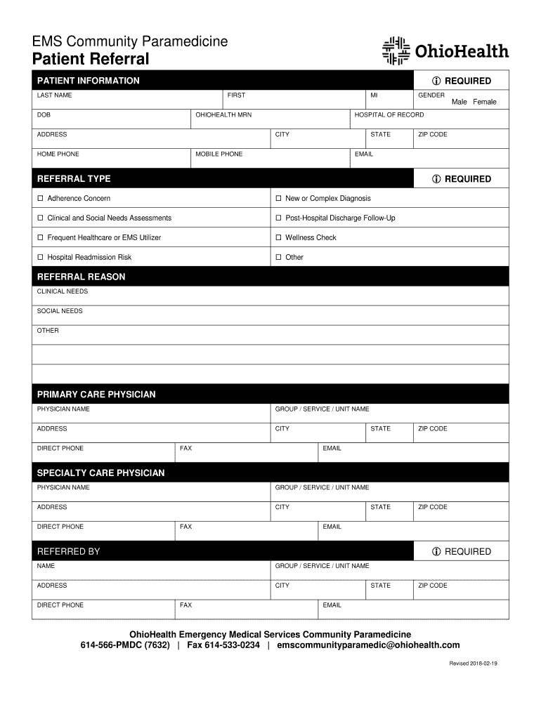 Paramedic Form - Fill Online, Printable, Fillable, Blank | pdfFiller