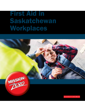 Fillable Online First Aid - Guide to OHS Legislation - Saskatchewan ...