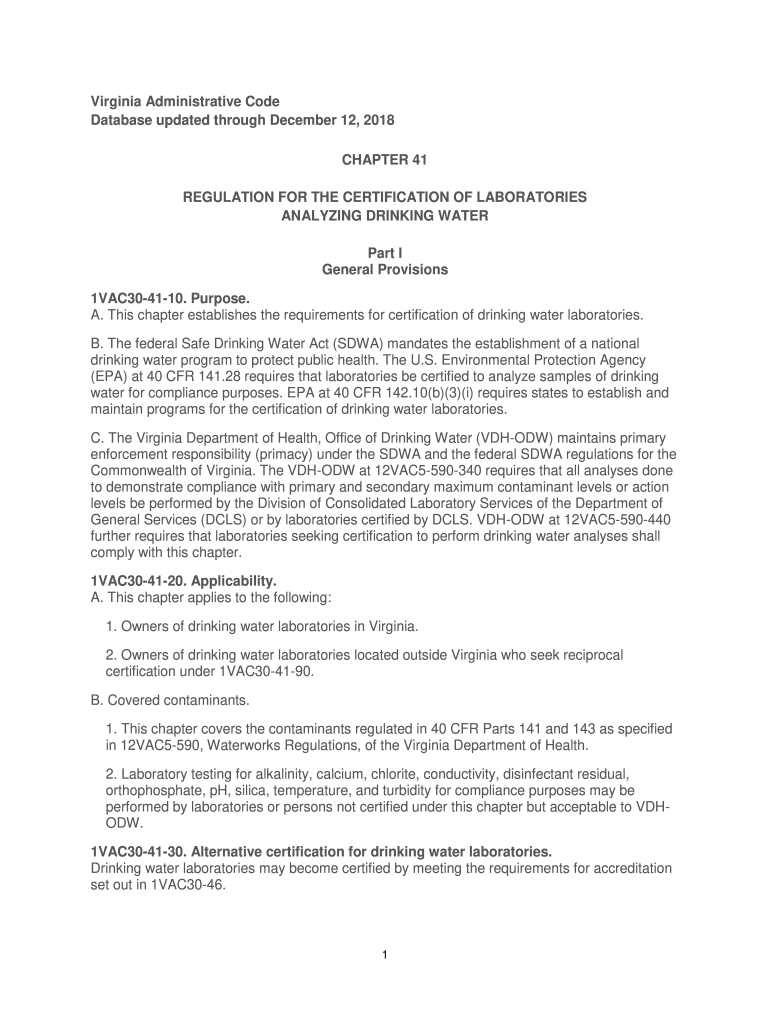 Fillable Online FAQs Virginia Administrative Code: Virginia Code ...