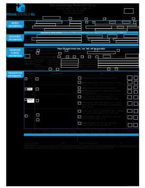 Fillable Online Referral Forms - Primesource Rx Fax Email Print - pdfFiller