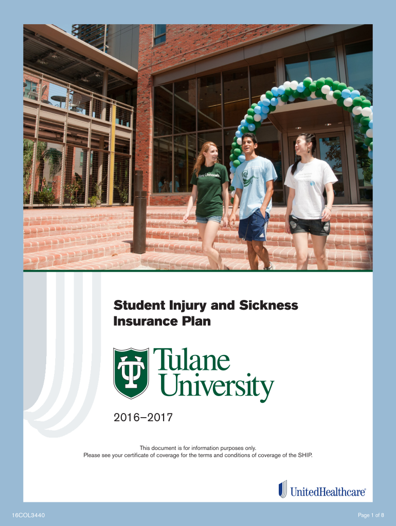 Fillable Online UnitedHealthcare Student Health Insurance Plan. Fax ...