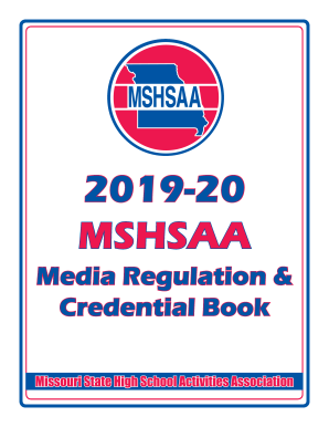 Fillable Online MSHSAA - Missouri State High School Activities ...