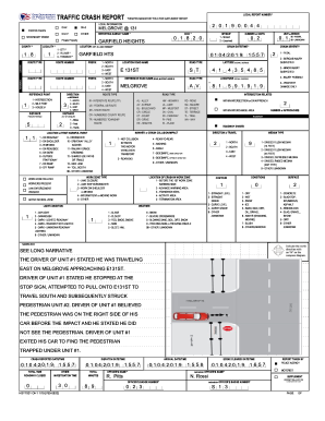 Fillable Online Local Traffic Crash Report O Taken Local Report Number ...