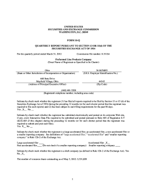 Fillable Online Form 10Q Q1 2012.pdf Fax Email Print - pdfFiller