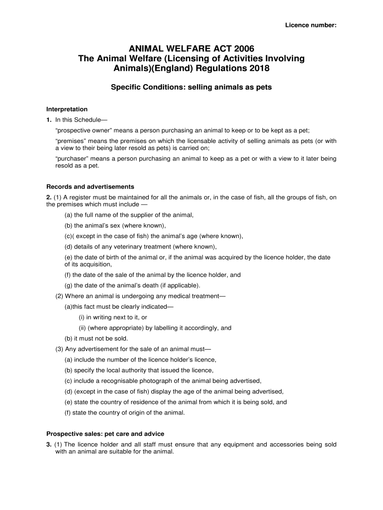 Fillable Online Legal Protection of Animals in the UKAnimal Legal ...