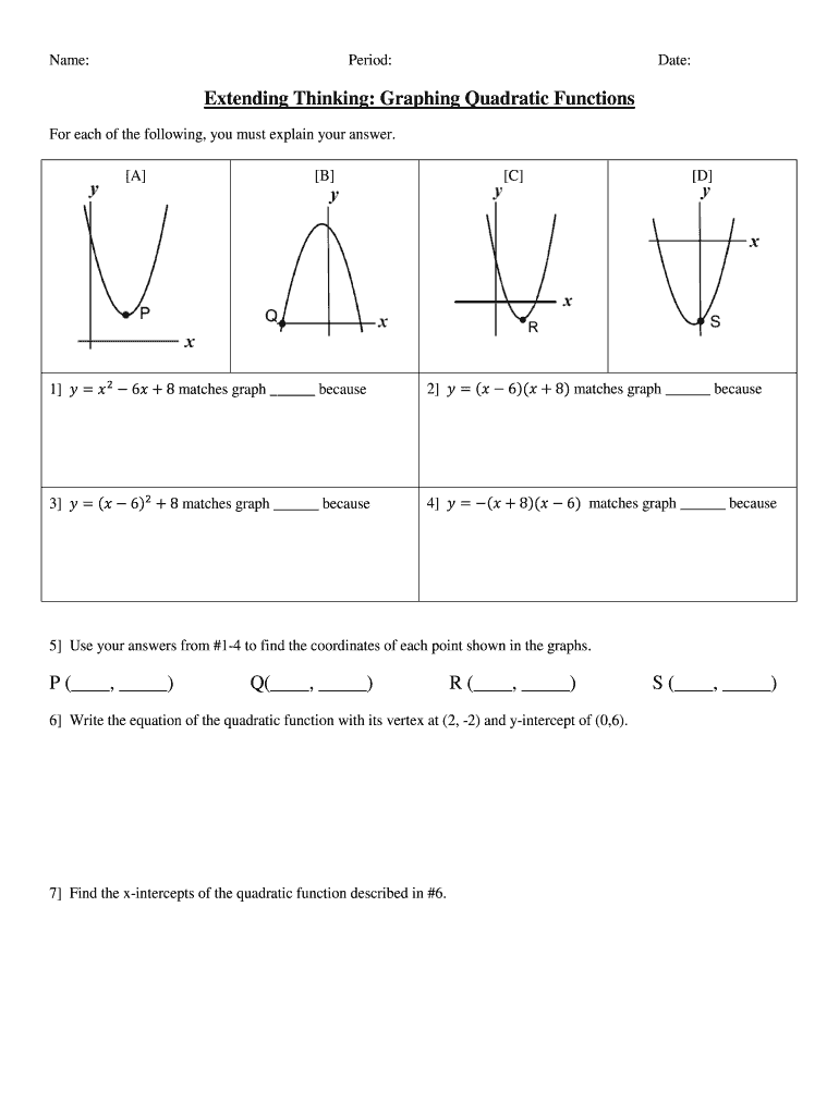 Graphing Exponential Functions Worksheet With Answers Pdf - Fill Online ...