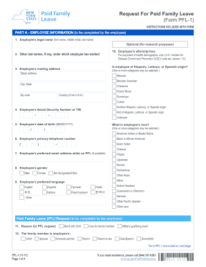 Fillable Online Fillable Online STEP 1: COMPLETE FORM PFL-1 Fax Email ...