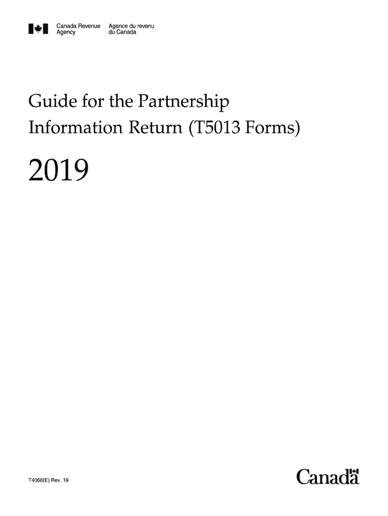 Fillable Online T5013: A Simple Guide to Canadian Partnership Tax Forms ...