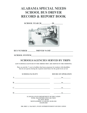 Fillable Online Application for School Bus Driver Certificate - State ...