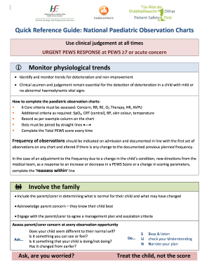 Fillable Online Paediatric early warning systems for detecting and ...
