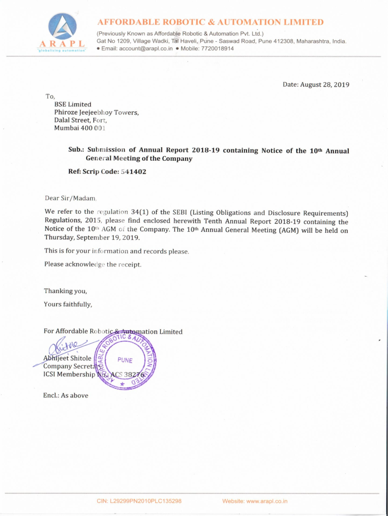 Fillable Online Vxl Instruments Ltd. - Compliances-Certificate under ...