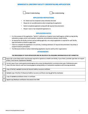 Fillable Online Initial Credentialing Re-Credentialing Fax Email Print ...
