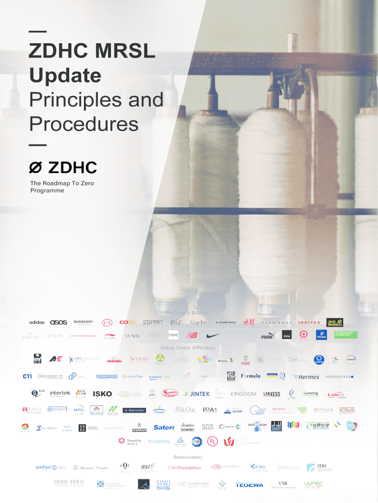 Fillable Online ZDHC Roadmap to Zero Programme Fax Email Print - pdfFiller