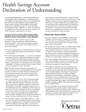 Fillable Online Declaration of Understanding Fax Email Print - pdfFiller