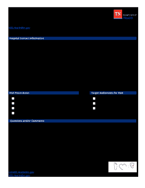 TN Newborn Screening Program Hospital/Facility Visit Request - Fill and ...
