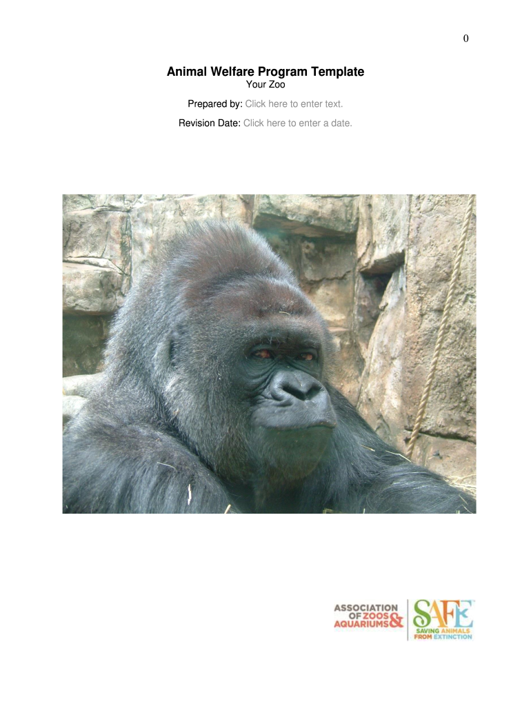 Fillable Online Animal Welfare Program Template Fax Email Print - pdfFiller