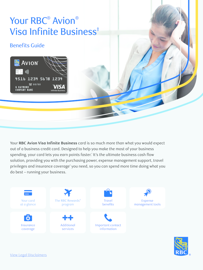 Fillable Online Your RBC Avion Visa Infinite Business - RBC Royal Bank ...