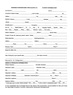 Fillable Online Fillable Online Patient Registration form for Medicare ... Fax Email Print ...