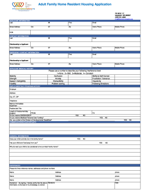 Fillable Online 2018 HousingApplication Form Template Fax Email Print ...