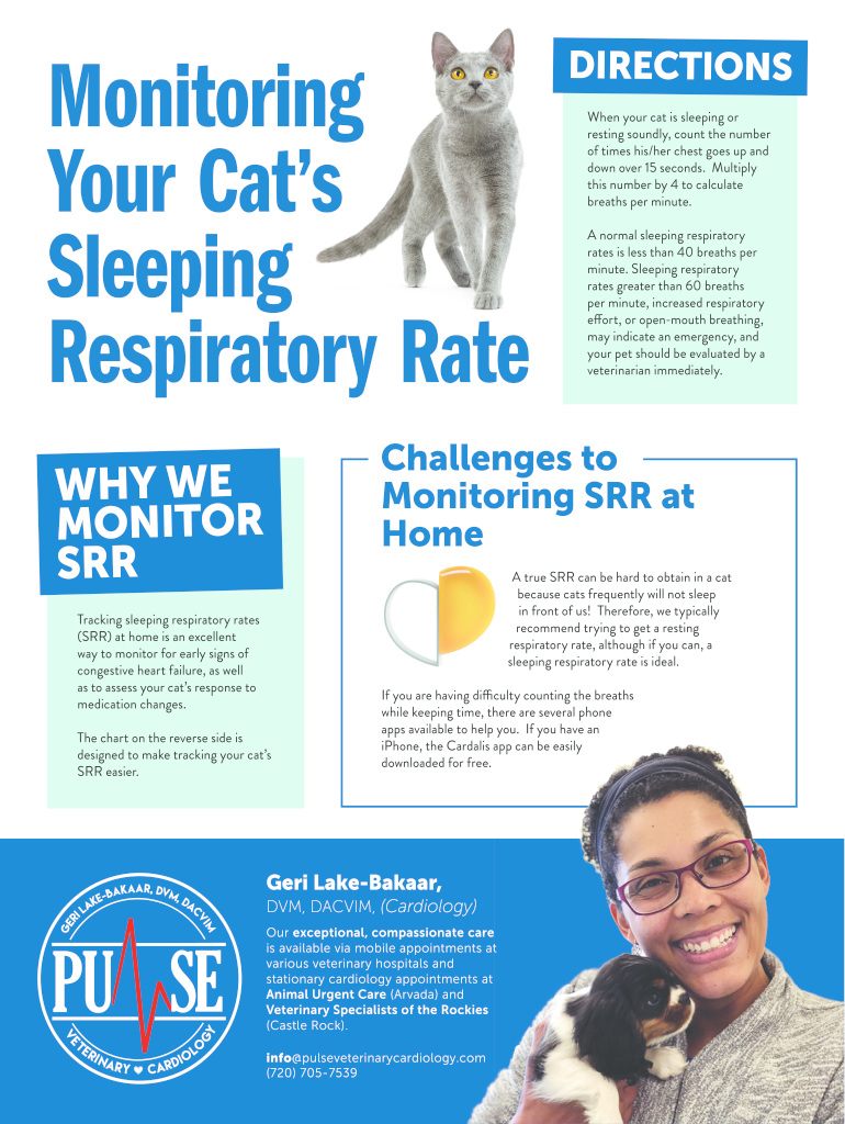 Fillable Online Monitoring Your Cat's Sleeping Respiratory Rate - Pulse ...