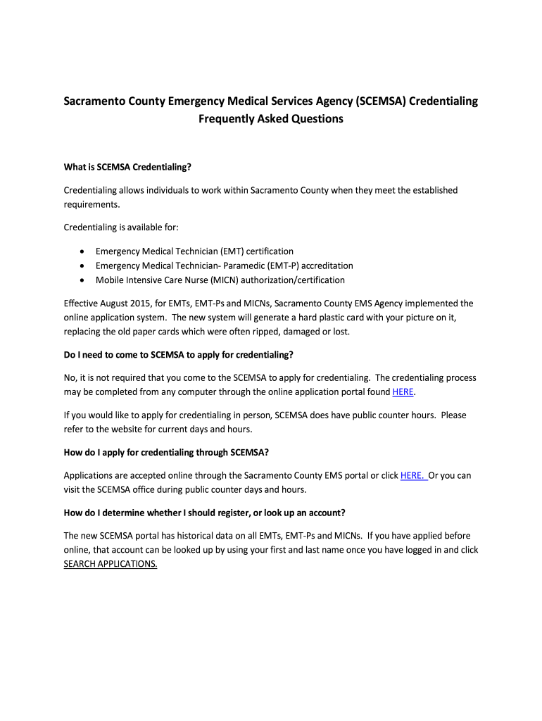 Fillable Online sacramento county ems agency Fax Email Print - pdfFiller