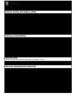 Fillable Online Staff Immunization and Surveillance Information Sheet Fax Email Print - pdfFiller
